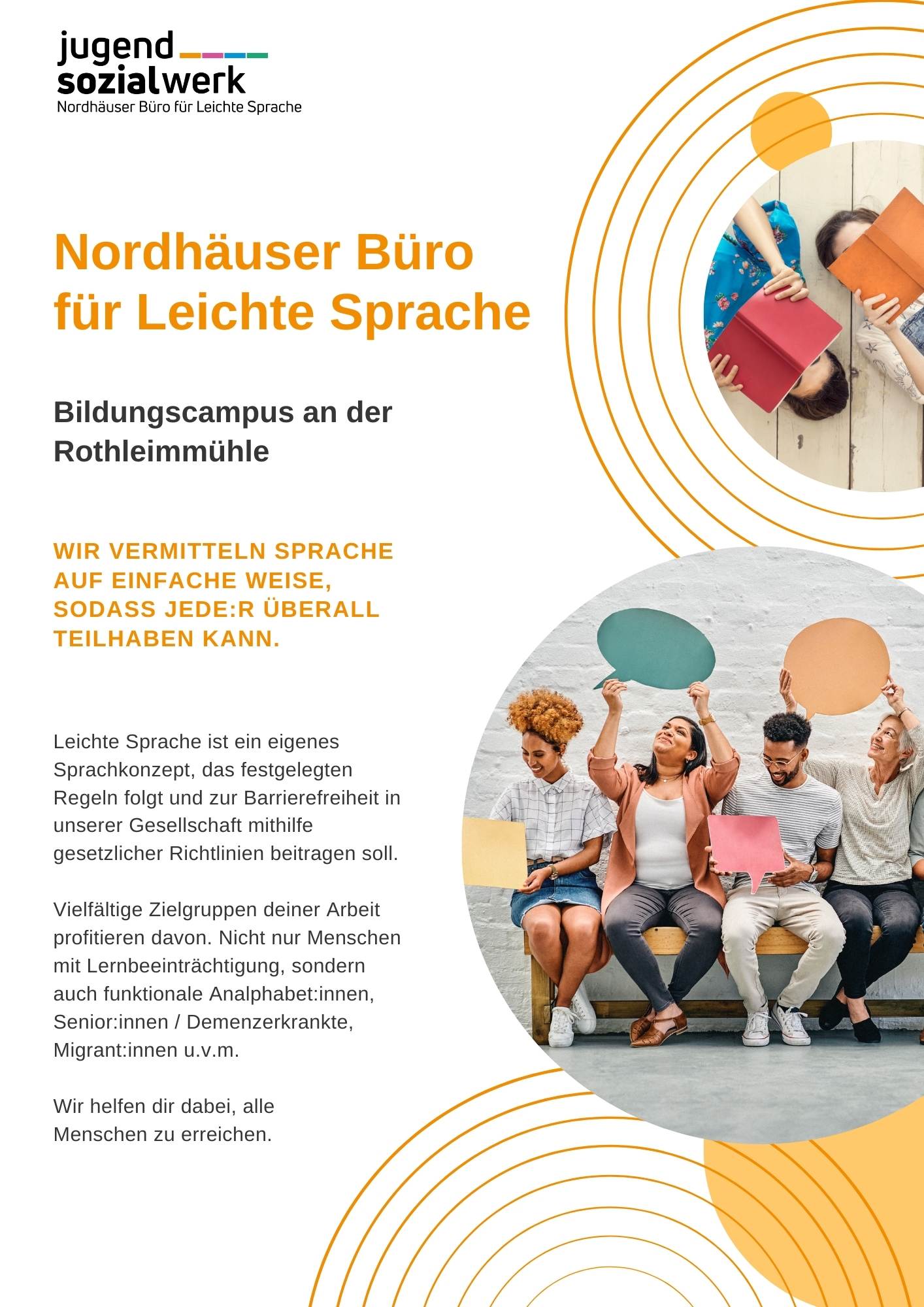 Büro Leichte Sprache - Nordhäuser Netzwerk für Inklusion - Reguläre Sprache